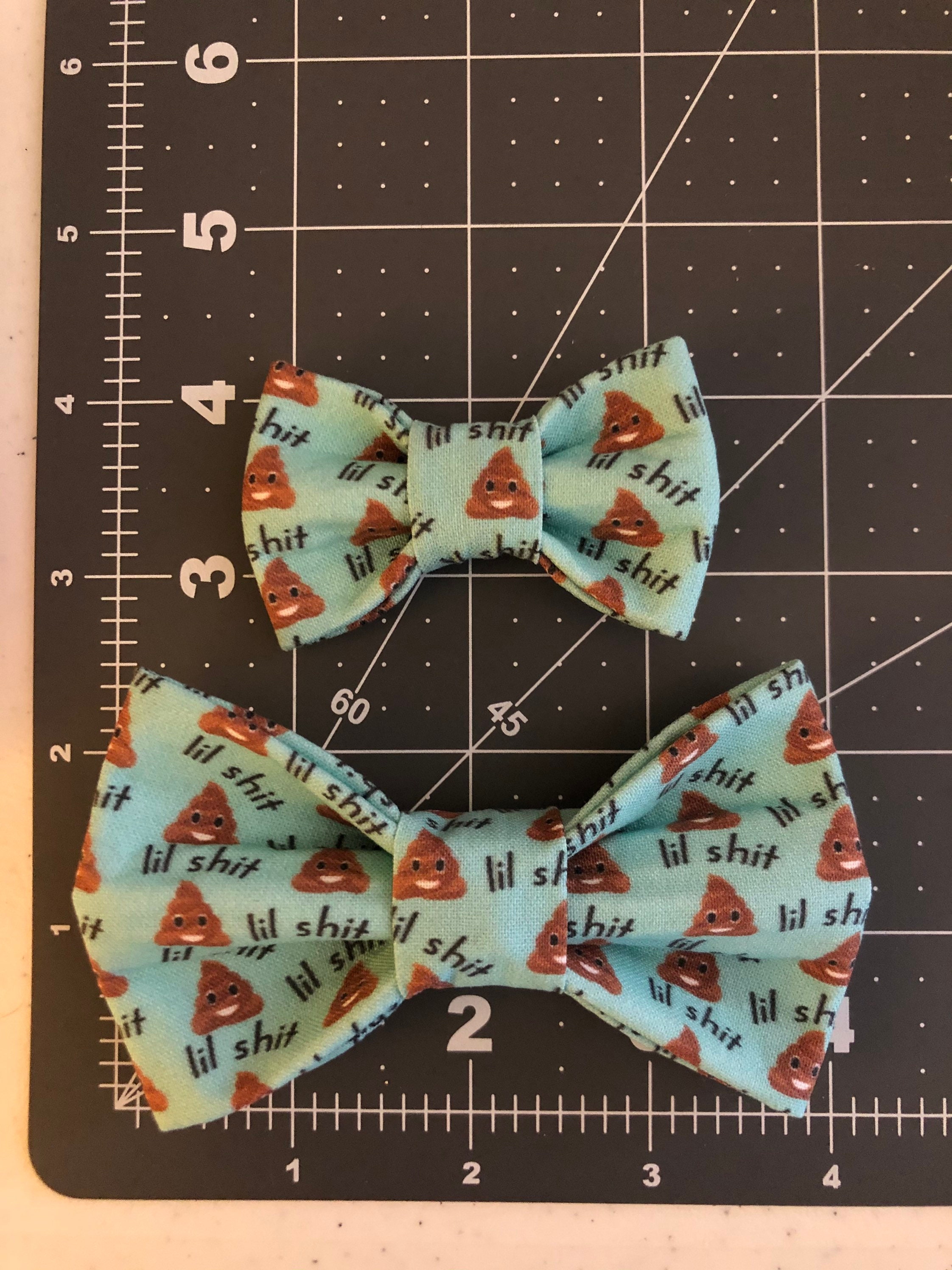 Poop Emoji Lil Sht Pet Bow Tie - Etsy UK
