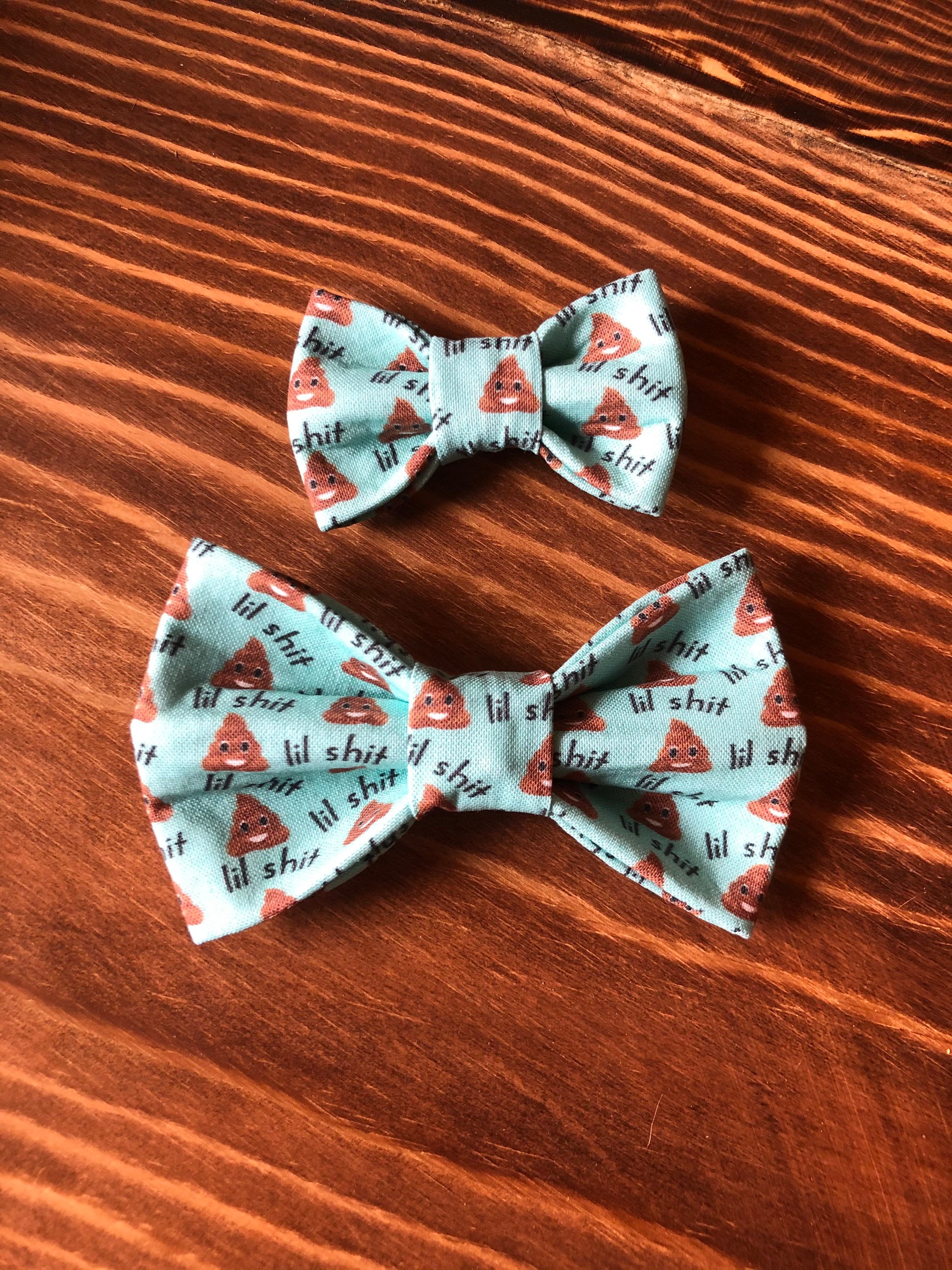 Poop Emoji | Lil Sh*t Pet Bow Tie - Etsy UK