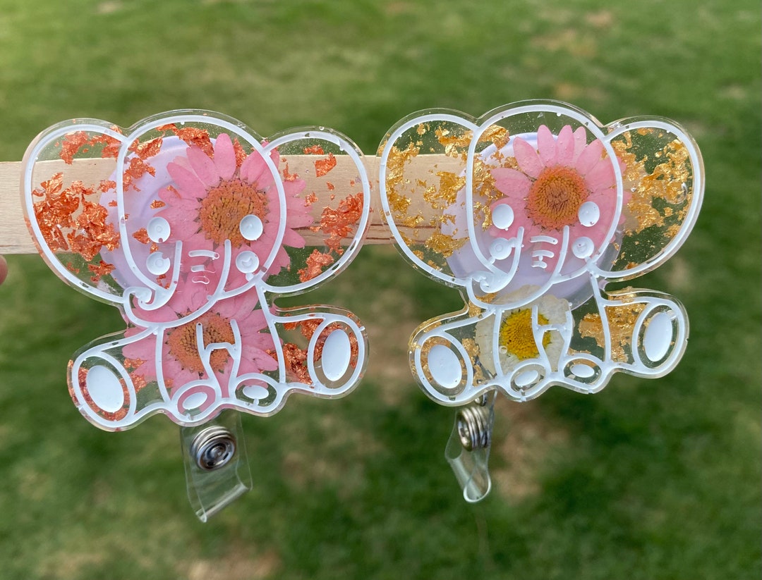 Elephant Badge Reel/animal Badge Reel/paediatric Badge Reel - Etsy