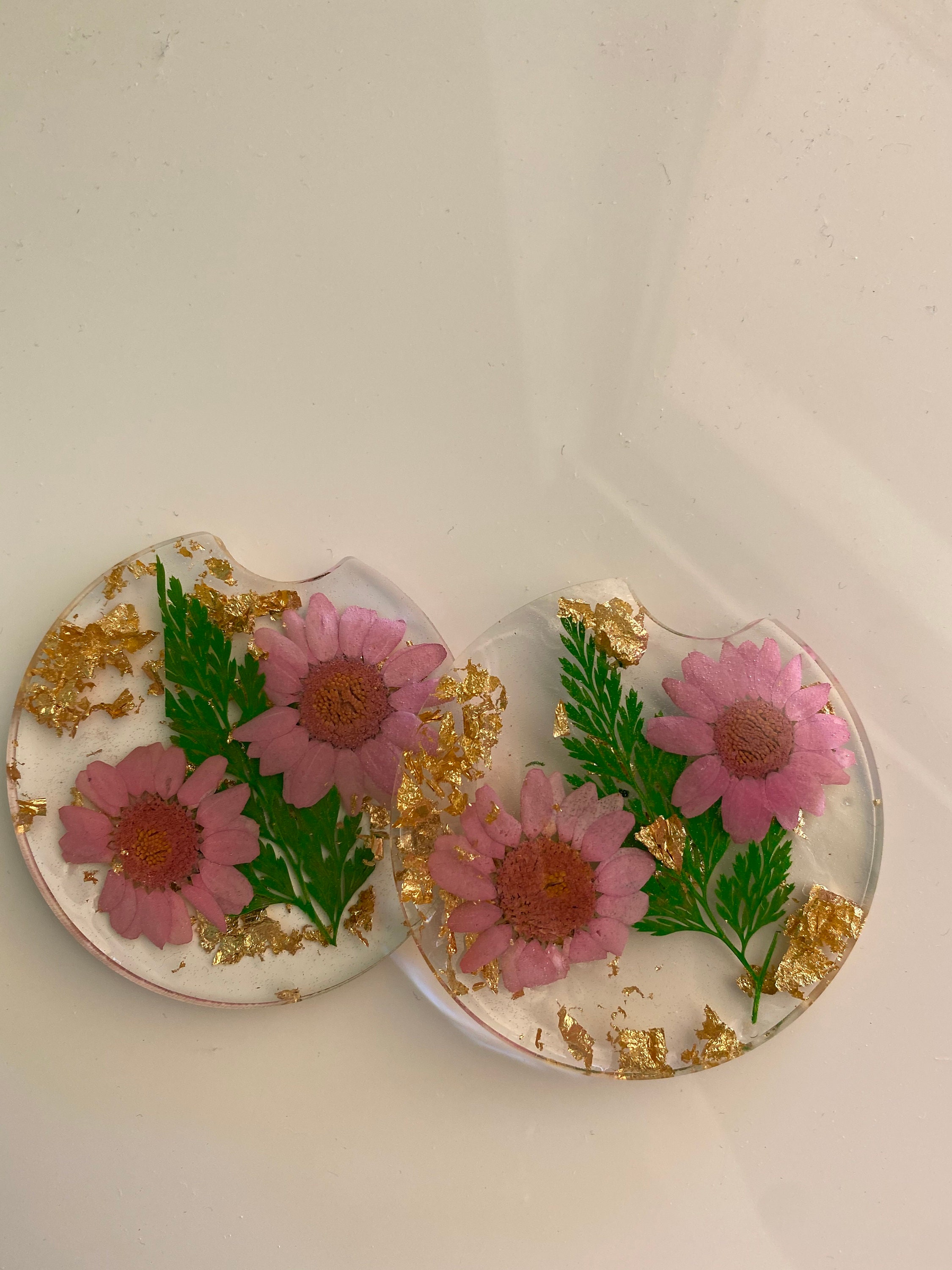 Flower car coaster/floral car coaster | Etsy