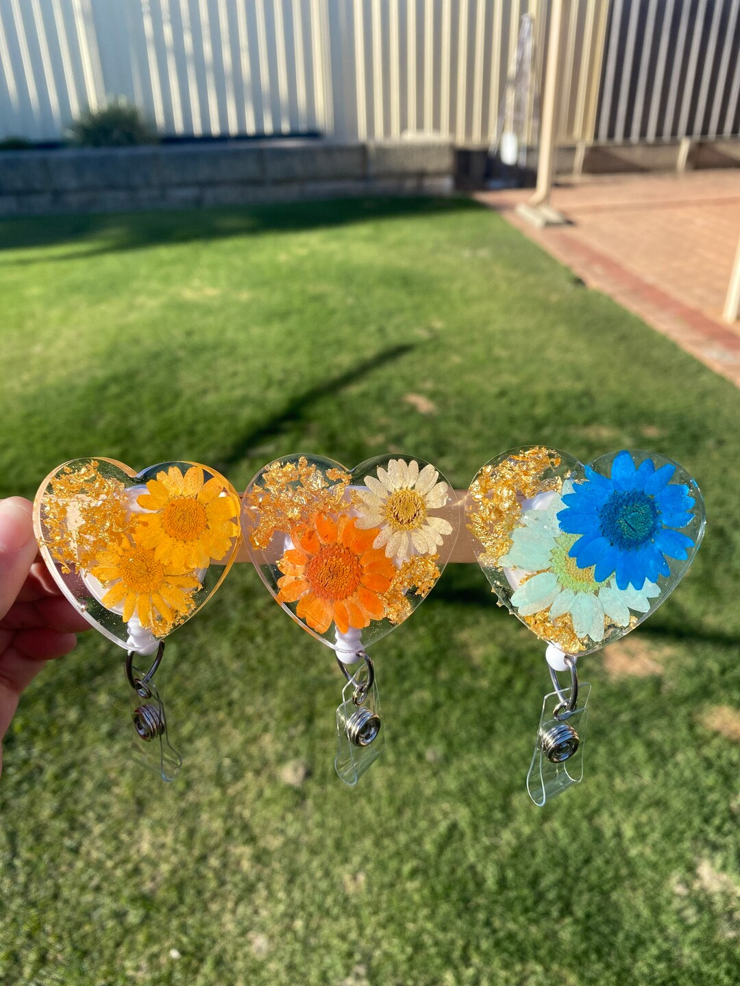 Heart Badge Reel/flower Badge Reel - Etsy