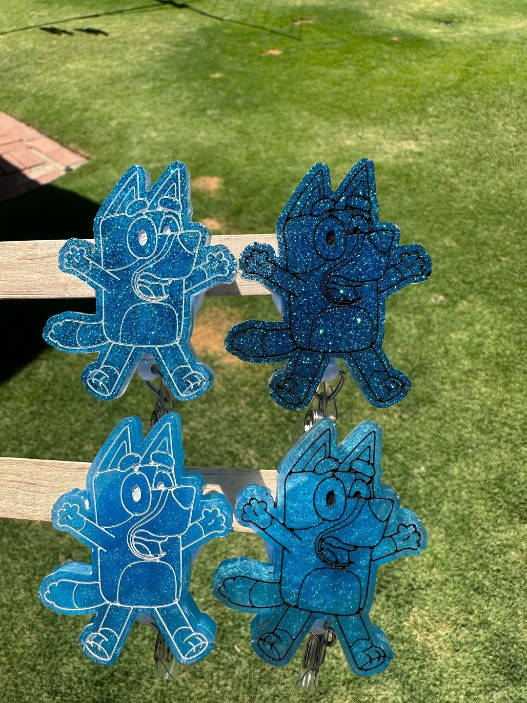 Bluey Badge Reel/blue Dog Badge Reel - Etsy