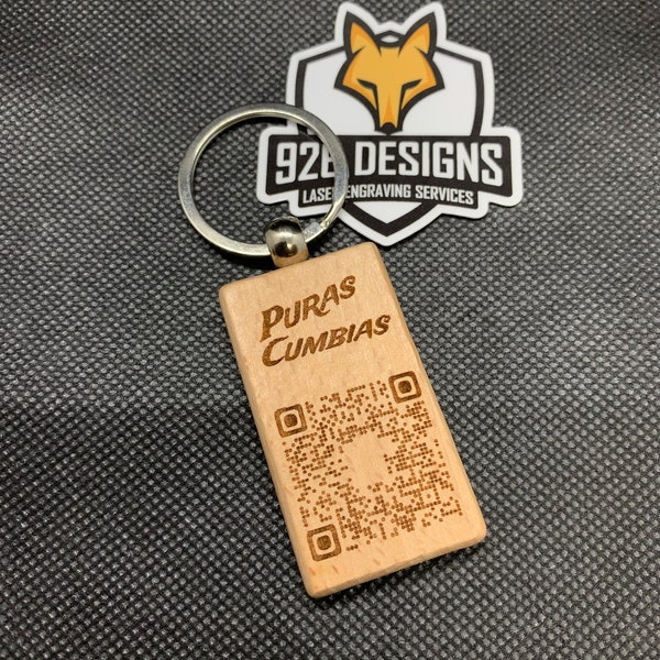 Laser Engraved Qr Code Wood - Etsy