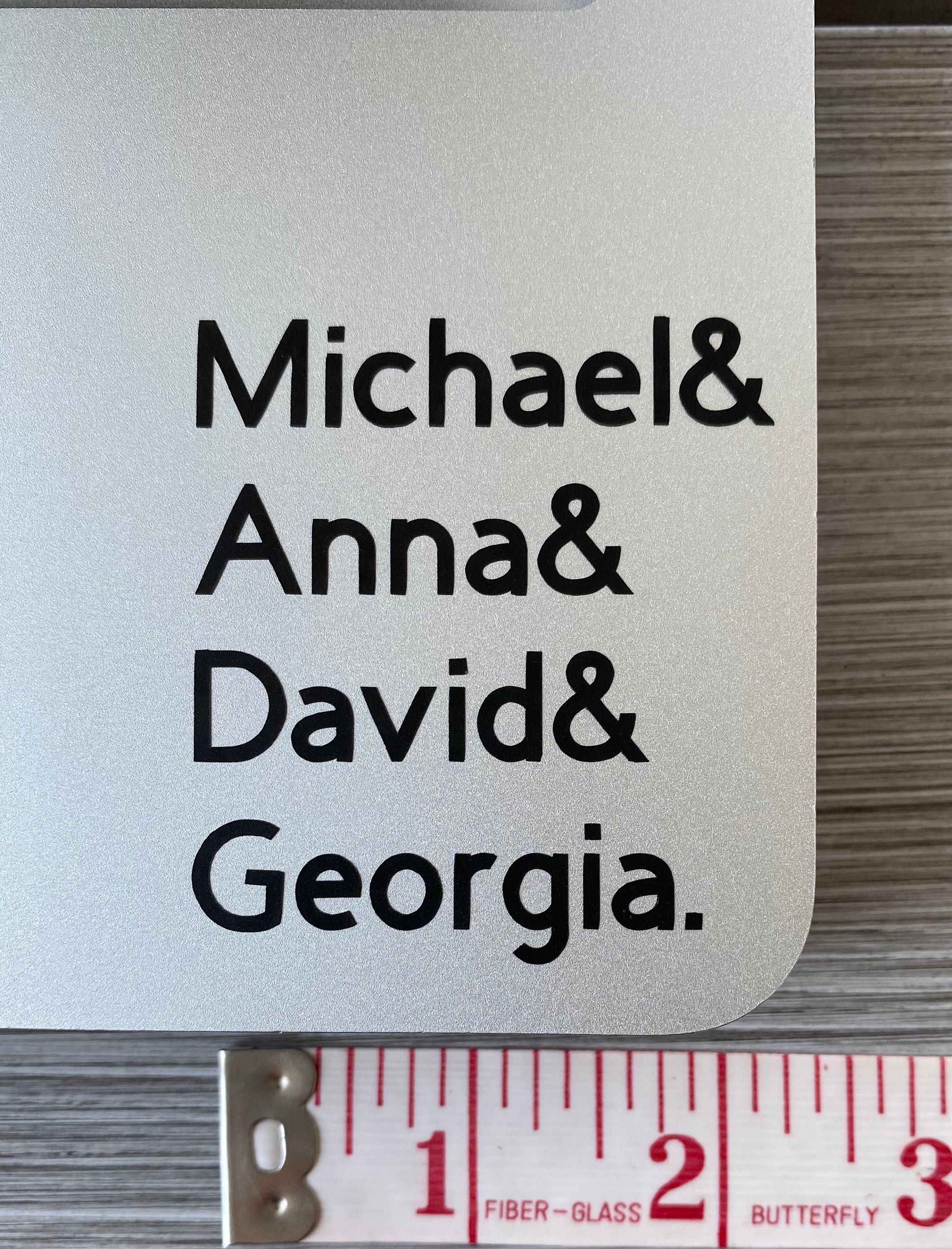 Staged Cast Names Vinyl Decal // Iron on Decal - Etsy
