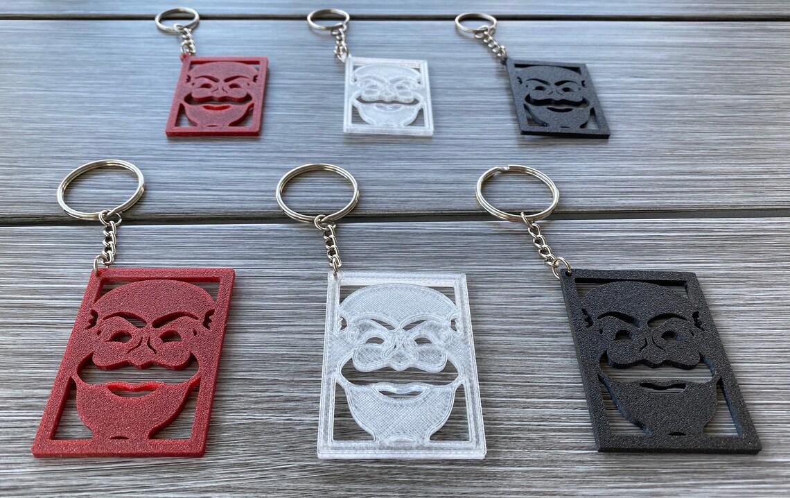 Mr. Robot Fsociety Mask 3D Printed Keychain - Etsy
