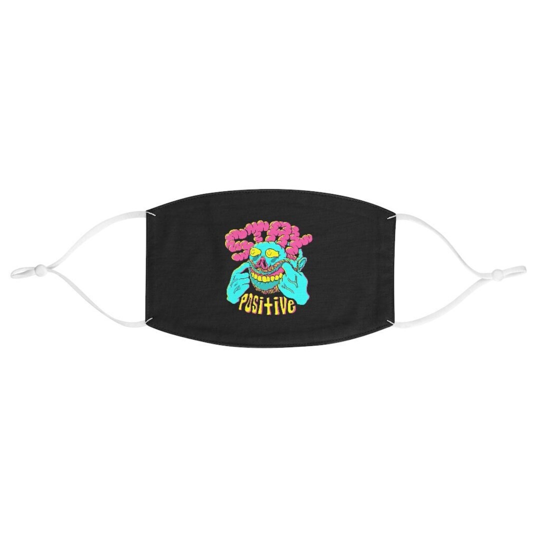 Trippy Mask, Smiley Face Mask, Positive Mask, Positivity Mask, Mask ...