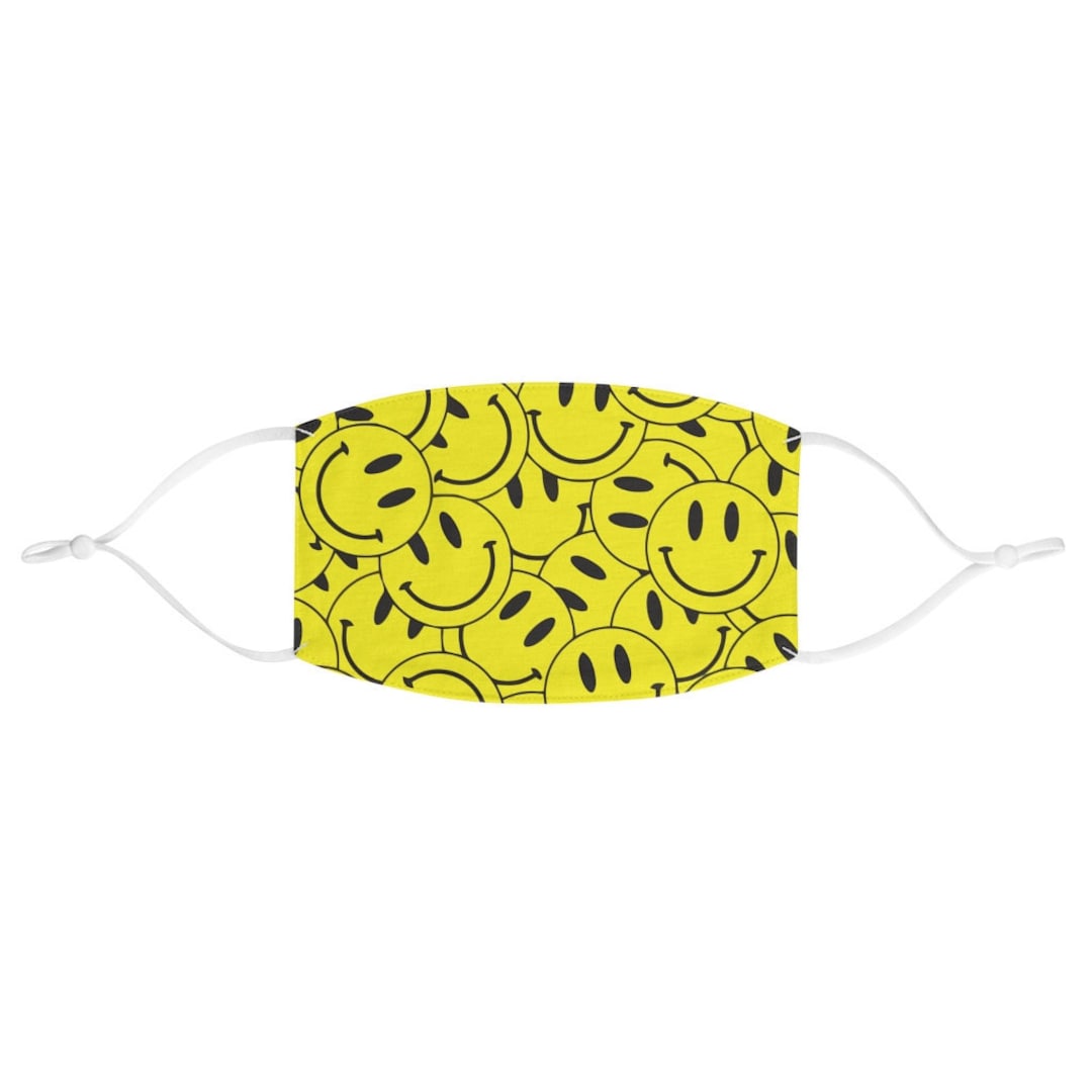 SMILEY Mask, Acid Trip Mask, Positive Mask, Good Vibes Mask, Smiley ...