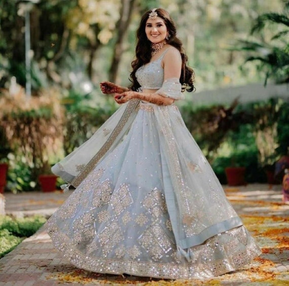 Blue Indian Wedding Dresses