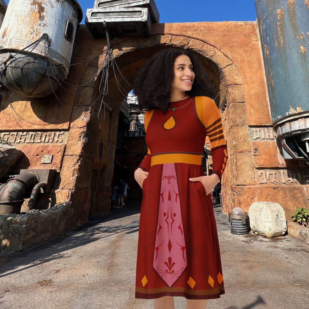 Padawan Snips Rebel Star Warrior Galaxy Wars Red Midi Dress - Etsy