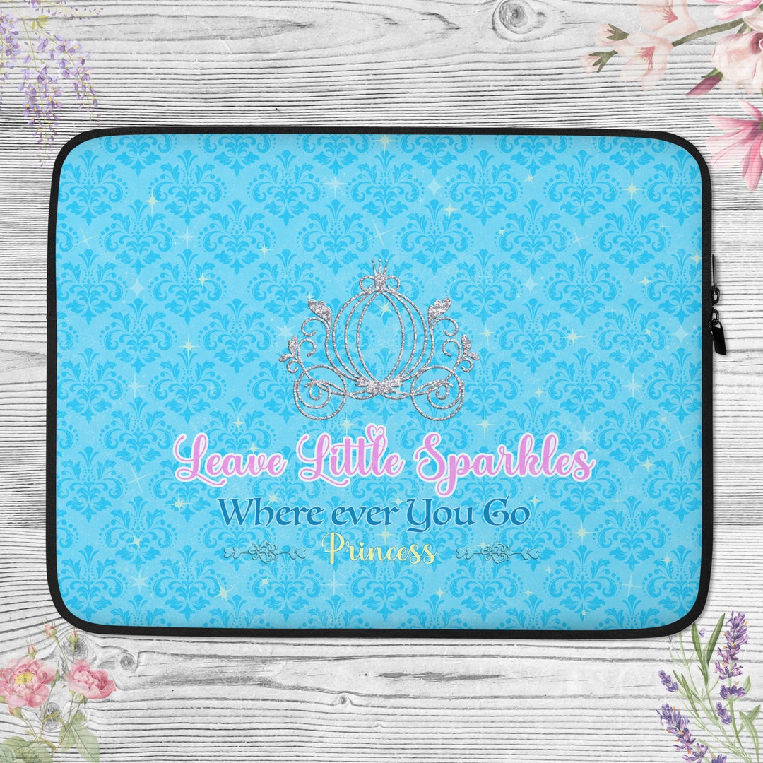 The Enchanted Blue Princess of Cinders Fairy Tale Laptop Sleeve - 13 or ...