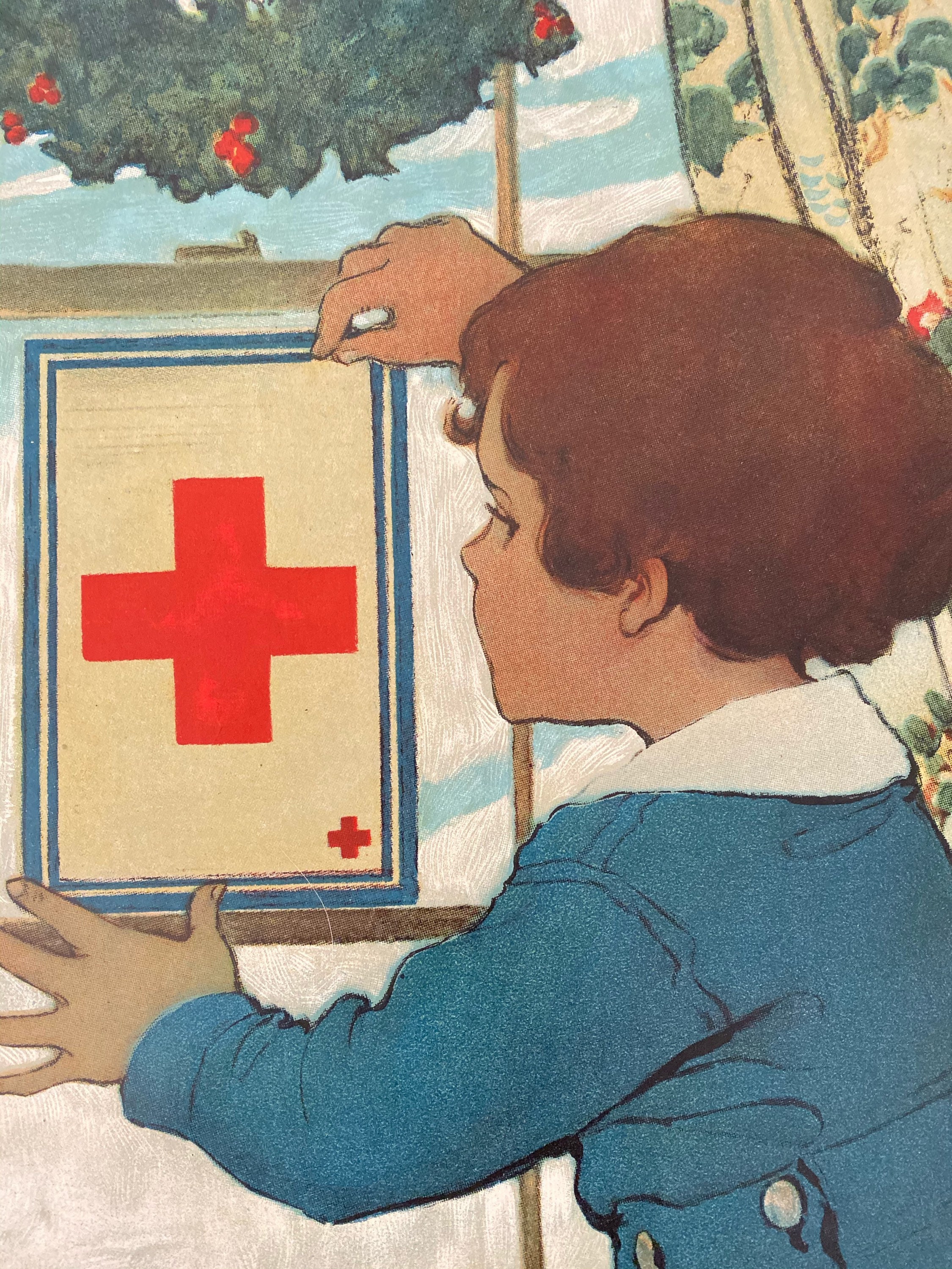 Red Cross WWI Poster (original) by Jessie Willcox Smith - Etsy