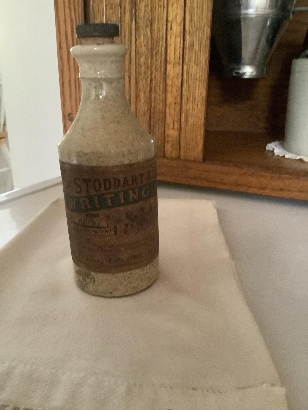 Stoddard & James Writing Fluid Stoneware Bottle - Late 1800s - Etsy