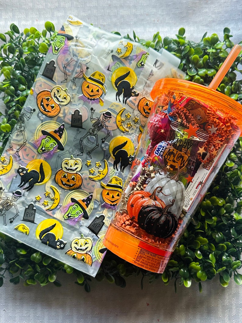 Halloween Cups, Halloween Tumbler, Spooky Season, Candy, Snack Cup ...