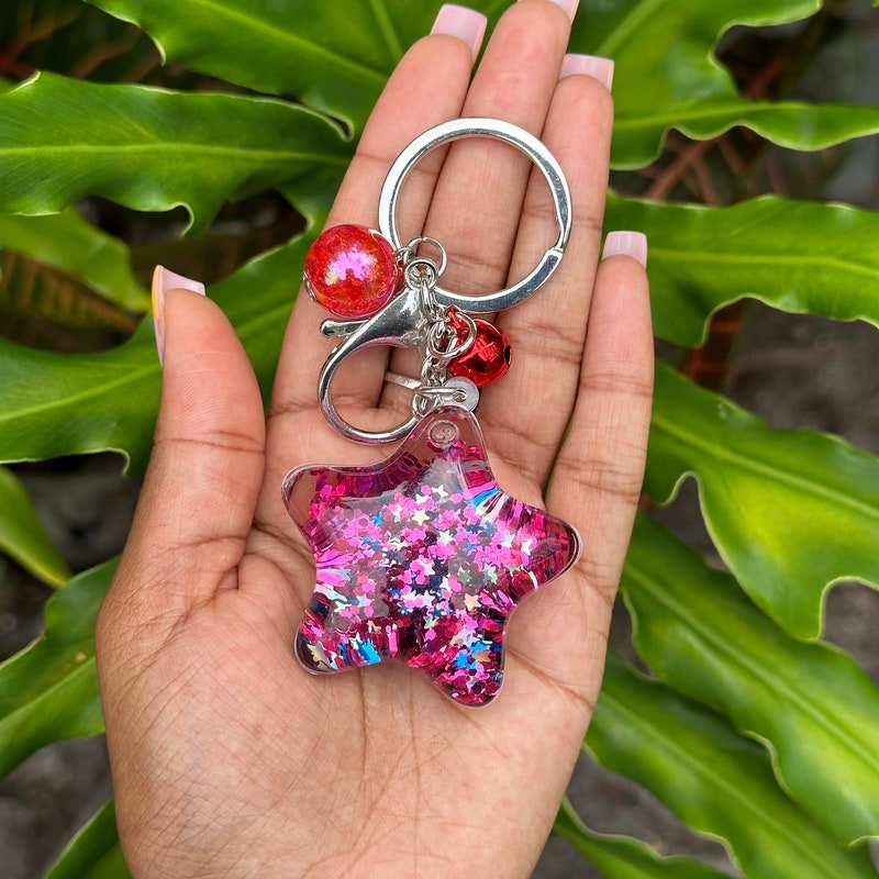 Star Keychain - Etsy