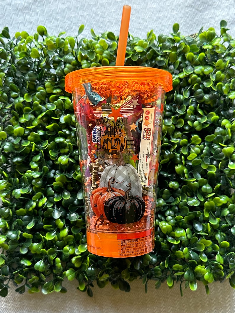 Halloween Cups, Halloween Tumbler, Spooky Season, Candy, Snack Cup ...