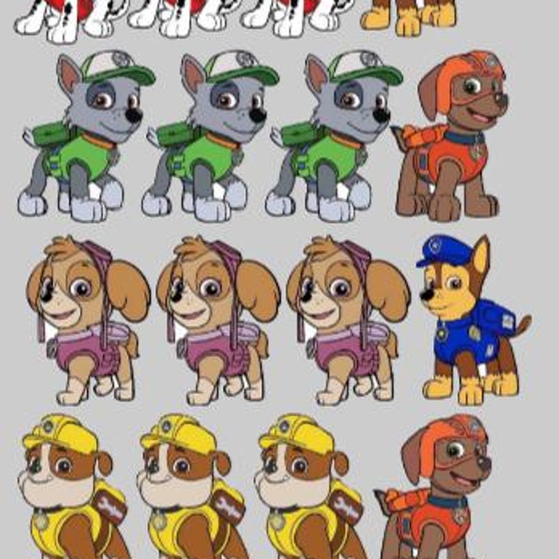 Edible Paw Patrol Print - Etsy