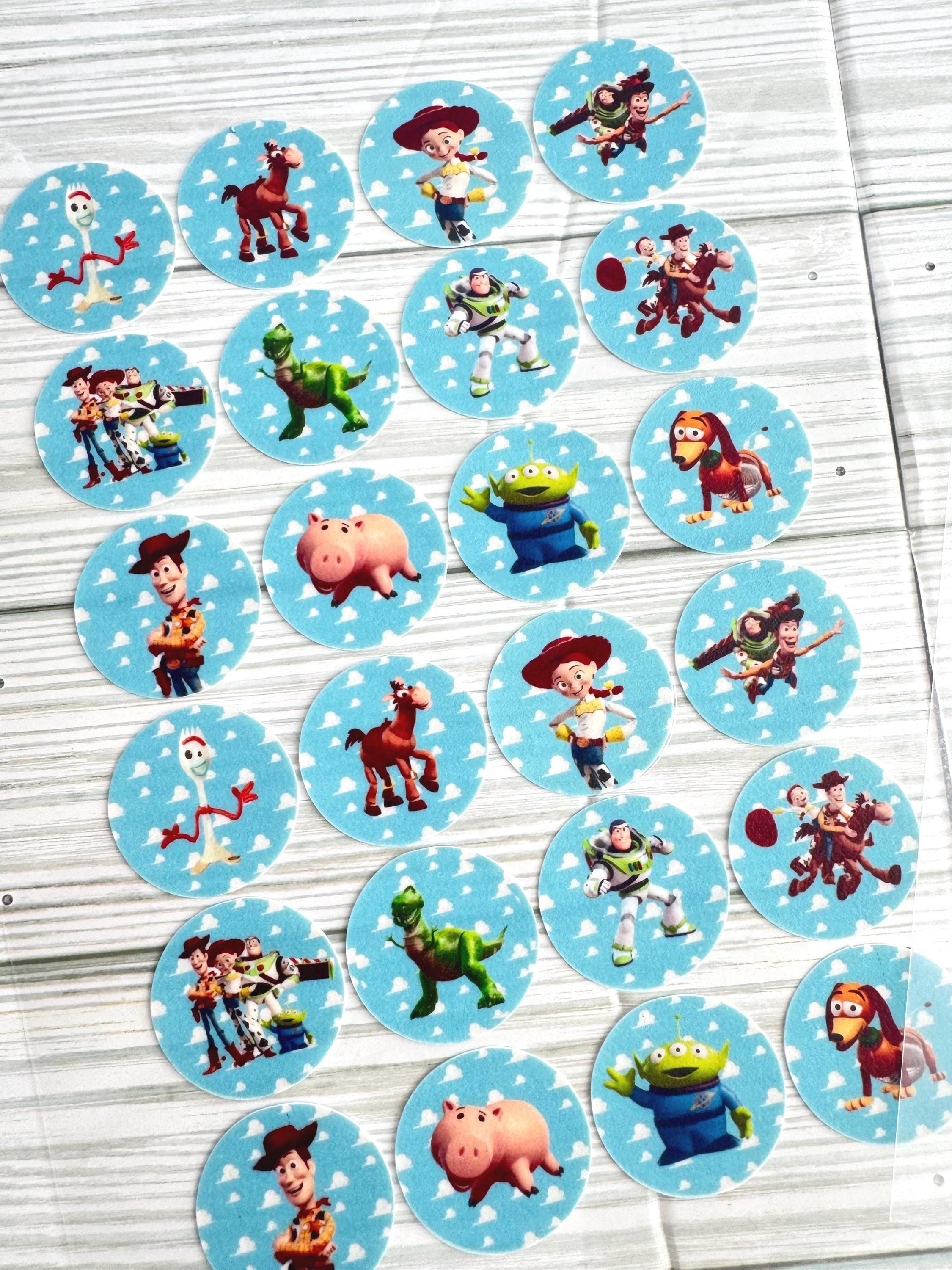 Toy Story Characters Edible Images 1.5" Circles 24ct - Etsy