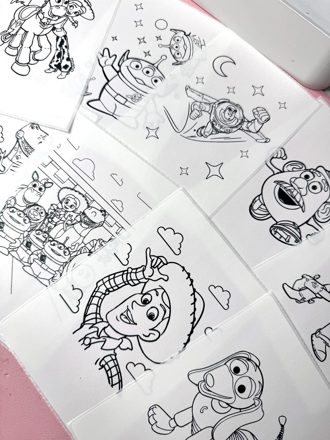 Sticker Coloring Pages for Parties Custom Theme - Etsy