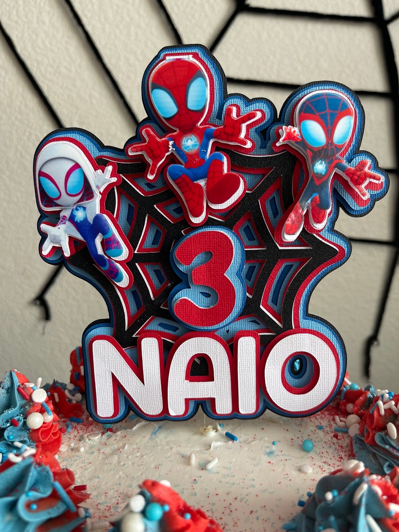 Spidey Cake Topper - Etsy