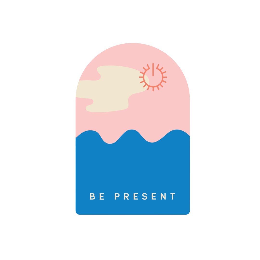 Be Present Self-care Stickers - Die Cut Vinyl Sticker, Positivity ...