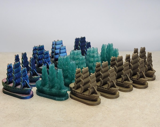 Pirate Ship Pack of 15 Token Game Pieces for Board Games Lot # 5686 - Etsy