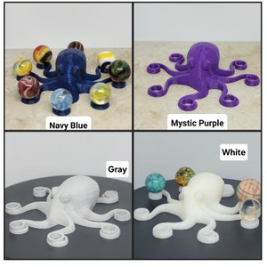 Marble Display Stand Octopus - Holds 8 Marbles Each 5/8" - 3/4" Sphere ...