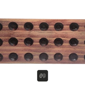 Wooden Marble Display Holds 21 Marbles up to 3/4" Marbles or Spheres ...