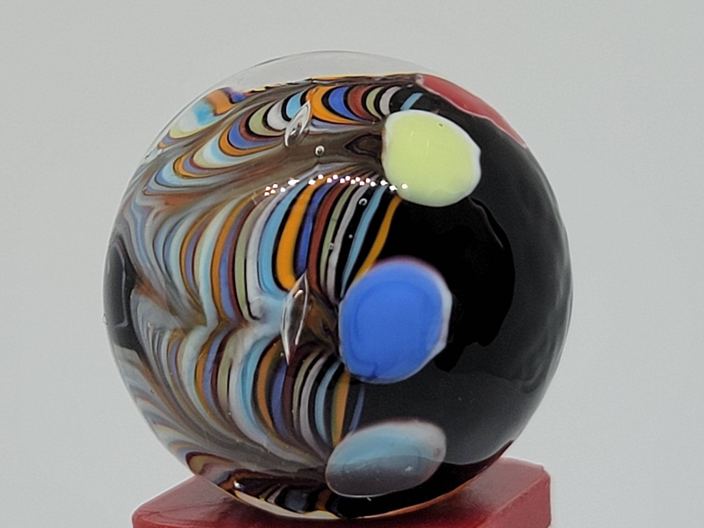 Galactic Carnival Collectible Glass Marble .85" Game Marble Lot #3376 ...