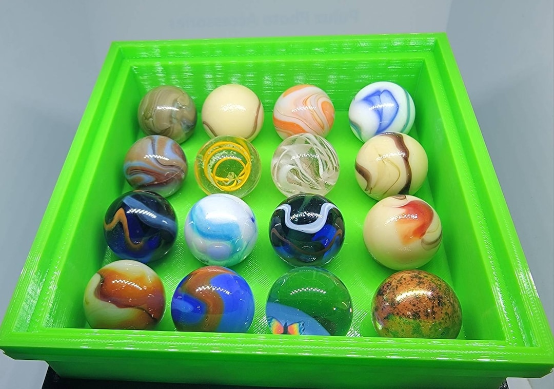 Stackable Storage for 1 Marbles Holds 16 Marbles a Tray for 25mm ...