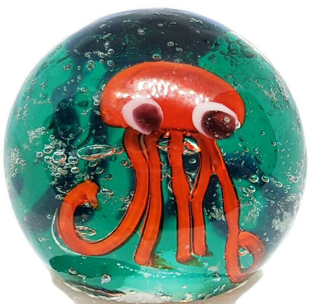 Handmade Art Glass Ocean Octopus Marble 22mm Game Marbles Lot 467 - Etsy