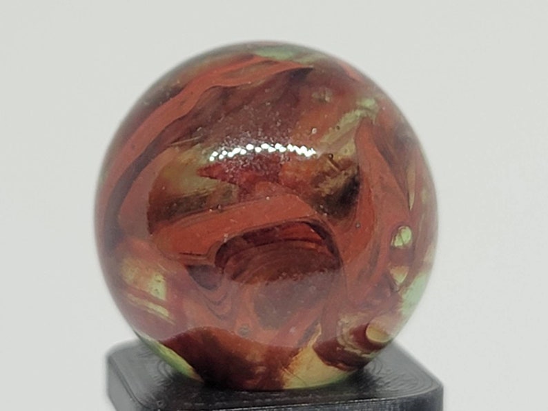 Red Swirl Marble 19mm Collectible Marble Lot 3647 See Photos - Etsy