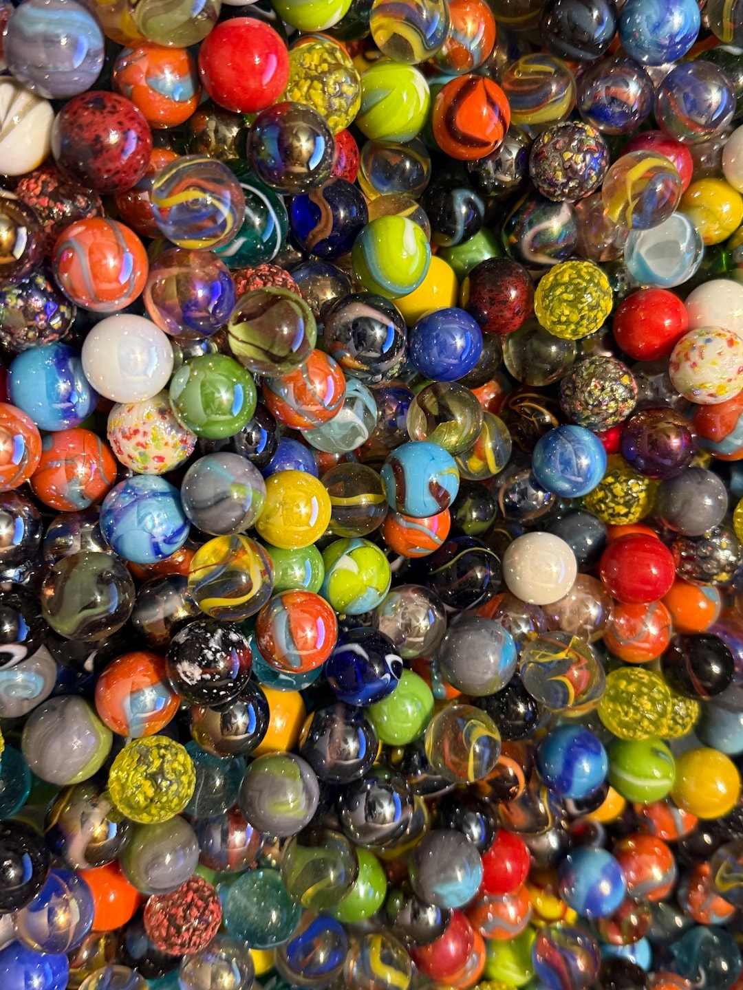 Assorted Pack of 25 Glass Marbles 5/8” - Etsy