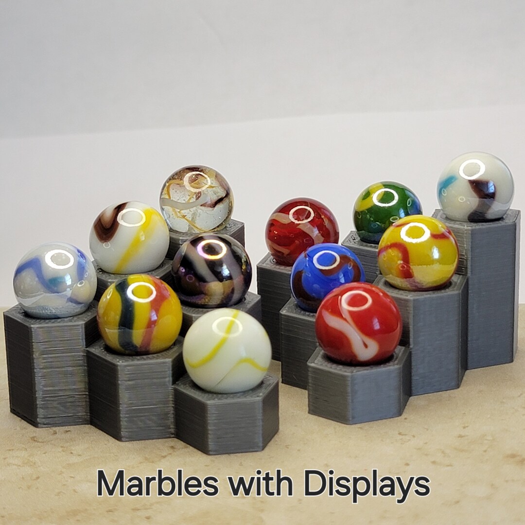 Glass Marbles With Displays - Game Marble Lot 5098 See Photos and ...