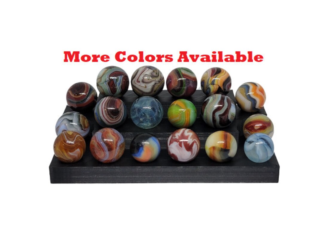 Tiered Marbles Display Holds 18 Marbles 5/8" to .72"- Sphere Display ...