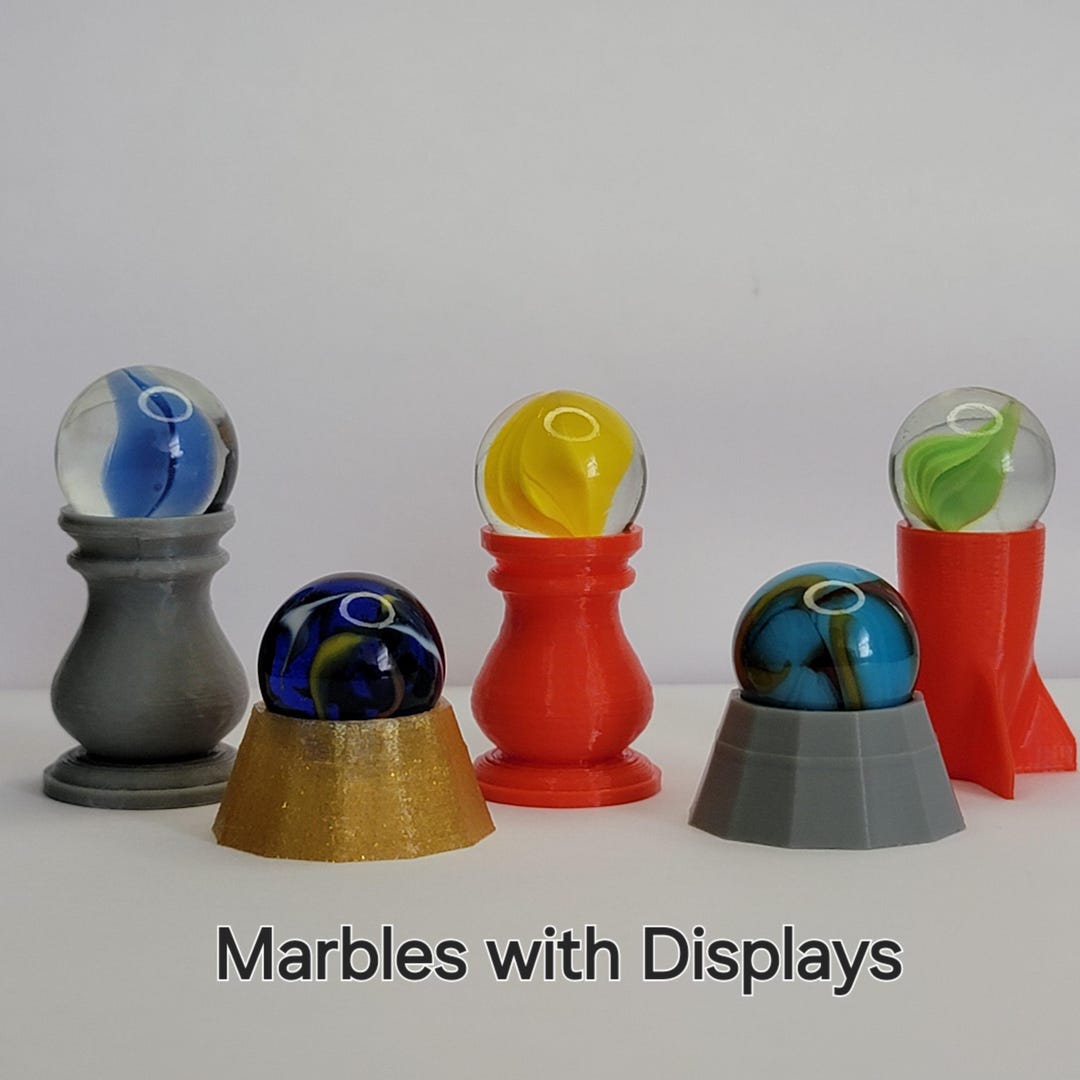 Glass Marbles With Displays - Game Marble Lot 5636 - Etsy
