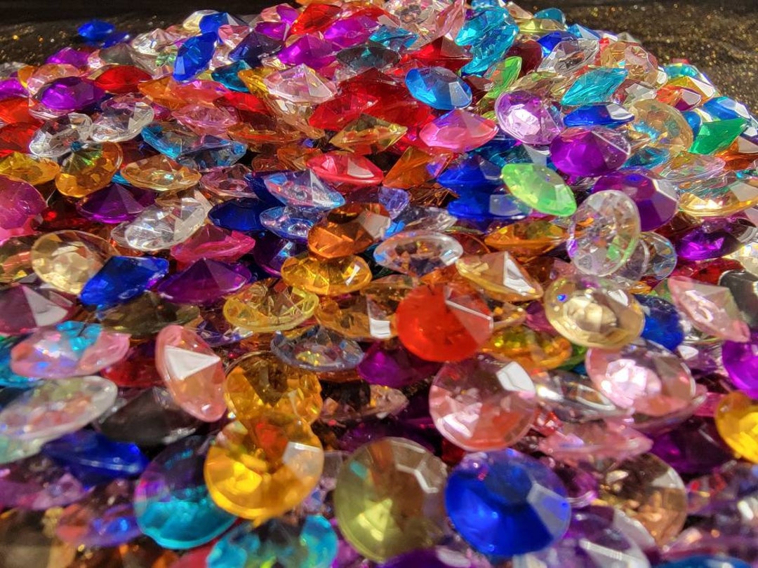 Diamond Shape | Pack of 50 | Multi Color Acrylic Game Board Pieces ...