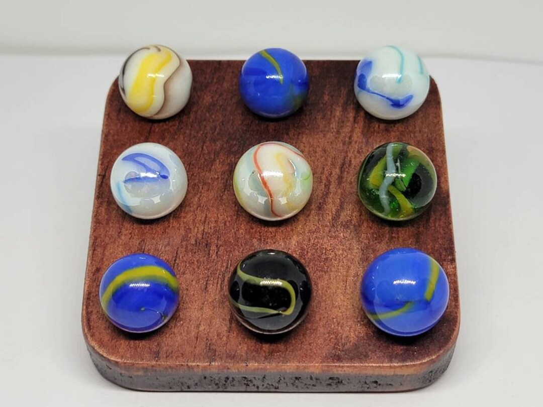 Mix of 9 Swirl Collectible Glass Marbles 5/8" Game Marble Lot #3402 - Etsy