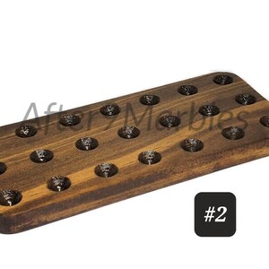 Wooden Marble Display Holds 21 Marbles up to 3/4" Marbles or Spheres ...