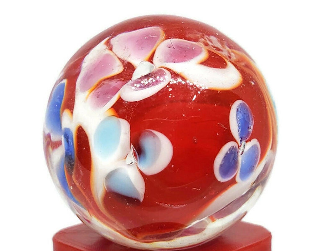 Flower Marble 3/4"- Game Marbles - Lot #1902 - Etsy