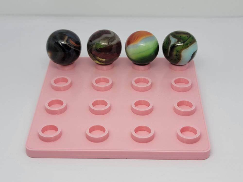 Marble Display Holds 16 Marbles - Display Stand for Marbles - Marble ...