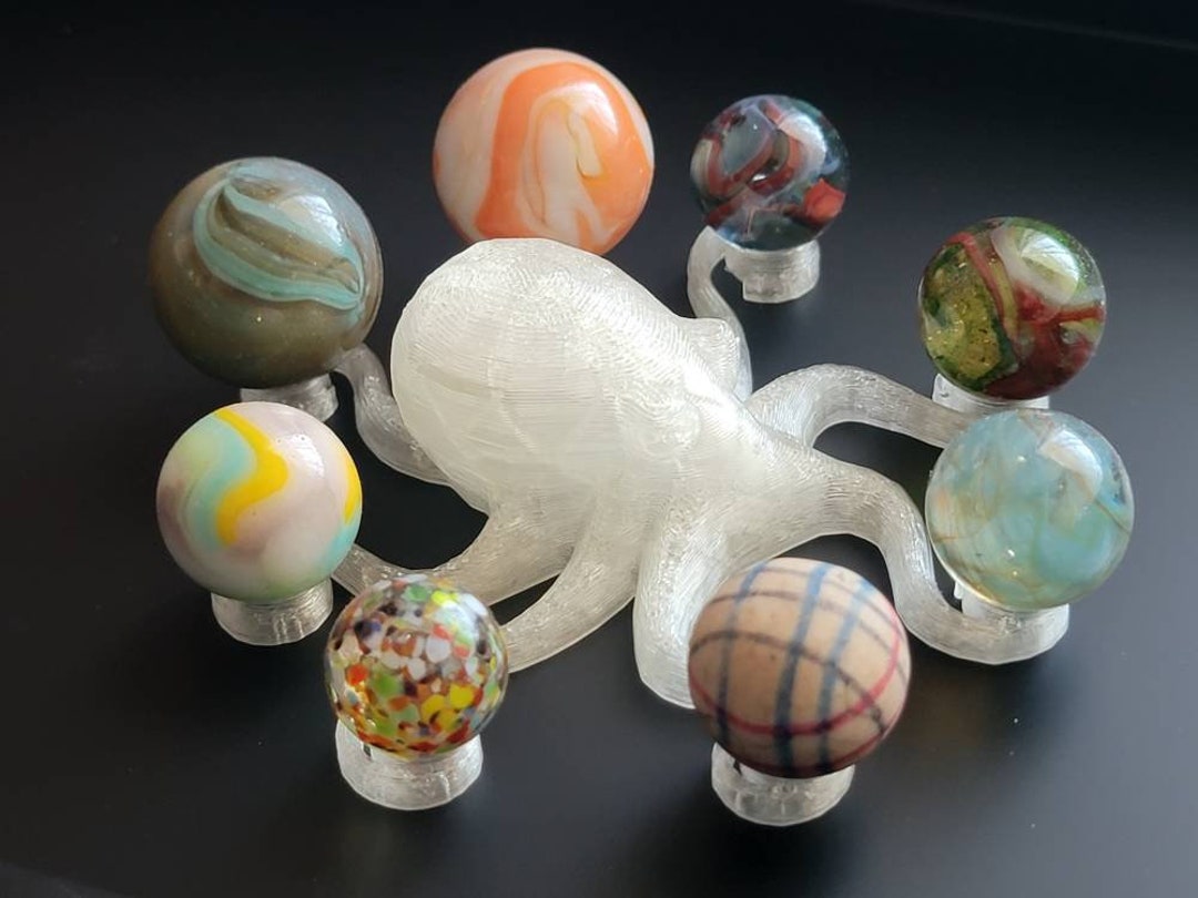 Marble Display Stand Octopus - Holds 8 Marbles Each 5/8" - 3/4" Sphere ...