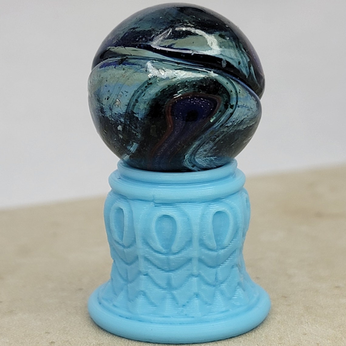 Glass Marble .9" With Display - Game Marble Lot 4793 Jabo Has Cold Roll ...