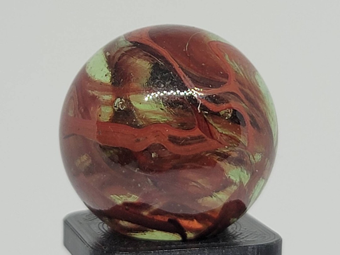Red Swirl Marble 19mm Collectible Marble Lot # 3647 See Photos - Etsy