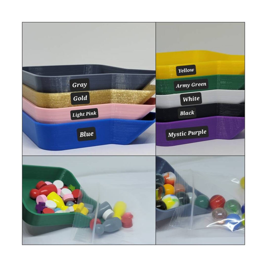 Universal Board Game Piece Holder Stackable Tray for Sorting Meeple ...