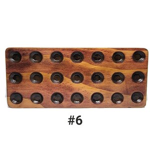 Wooden Marble Display Holds 21 Marbles up to 3/4" Marbles or Spheres ...