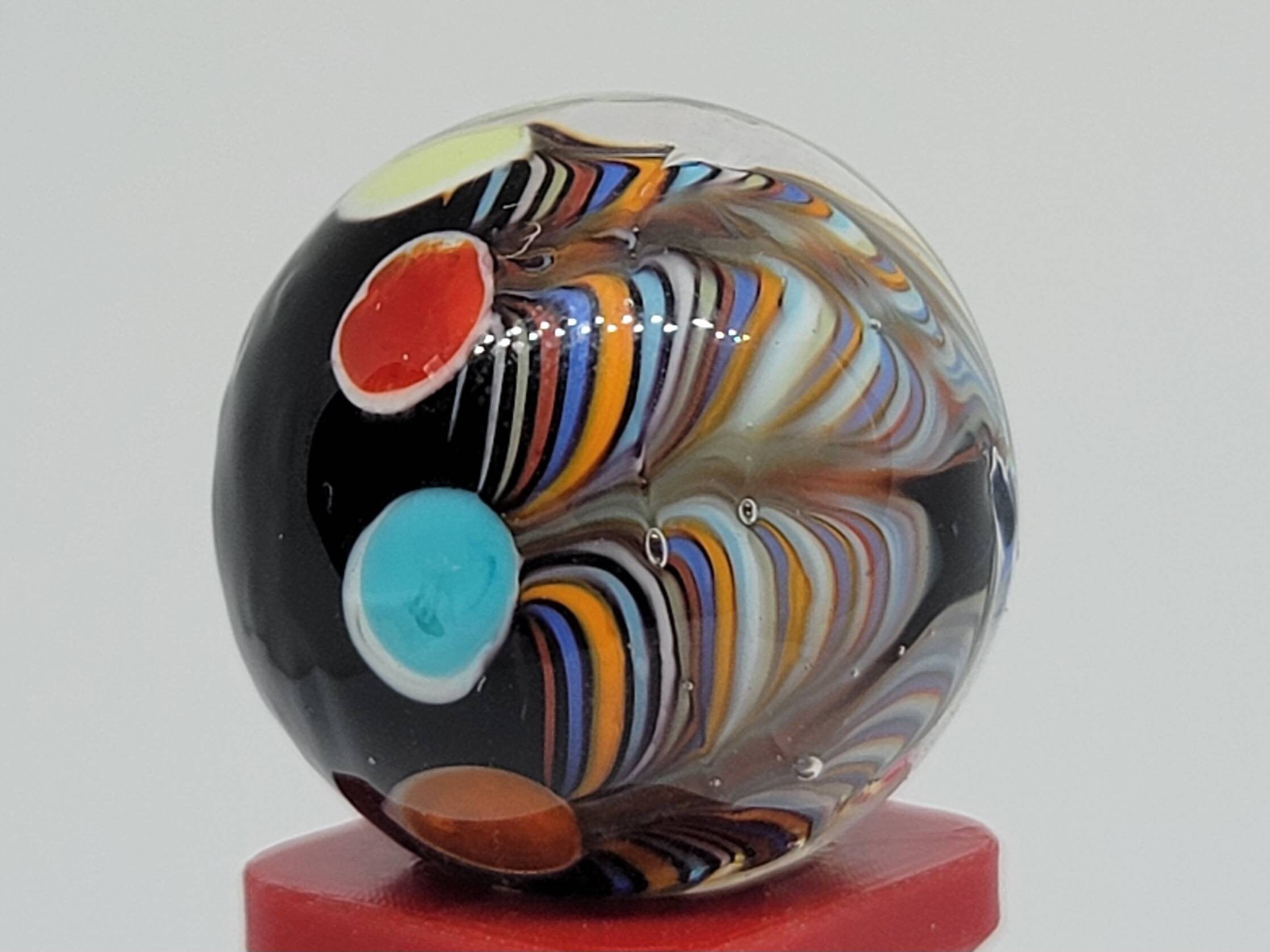 Galactic Carnival Collectible Glass Marble .85" Game Marble Lot #3376 ...