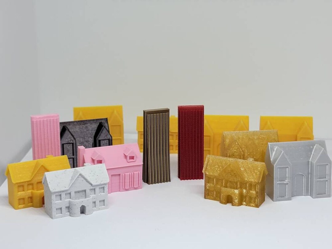 Mix of 14 Game Pieces Custom Fancy Home Custom Game Board Hotel Pieces ...