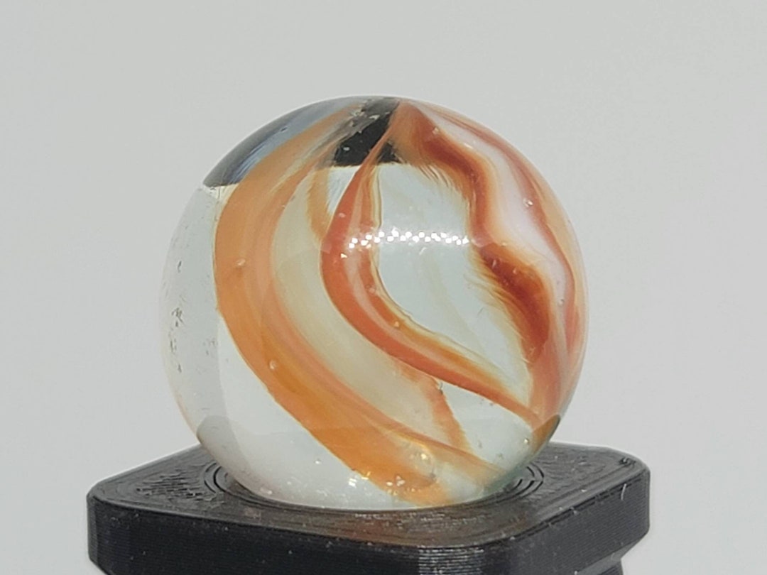 White Hot Hybrid Cat Eye Vintage Marble .6" Collectible Old Marble Lot ...
