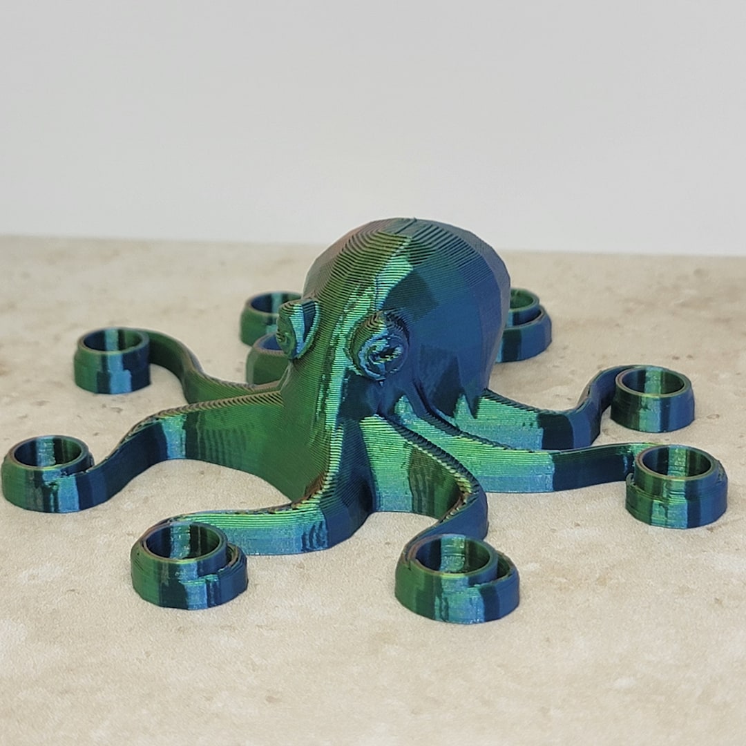 Limited Edition Octopus Marble Display for 5/8" Marbles Sphere Holder ...