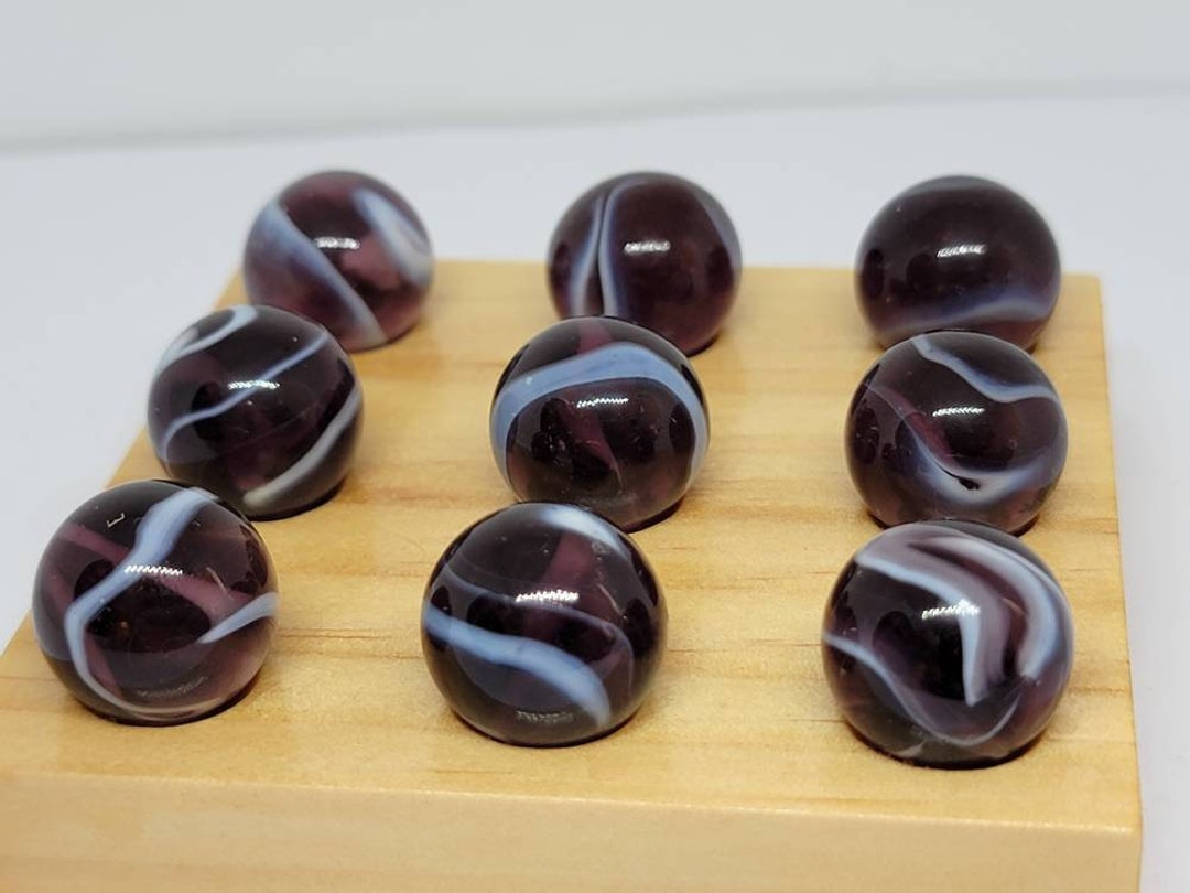 9 Collectible 5/8 Glass Marbles Game Marble Lot 3447 - Etsy
